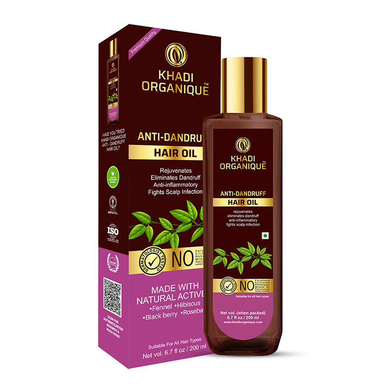 Anti Dandruff Hair Oil - Khadi Organique | Hair Care For Dandruff