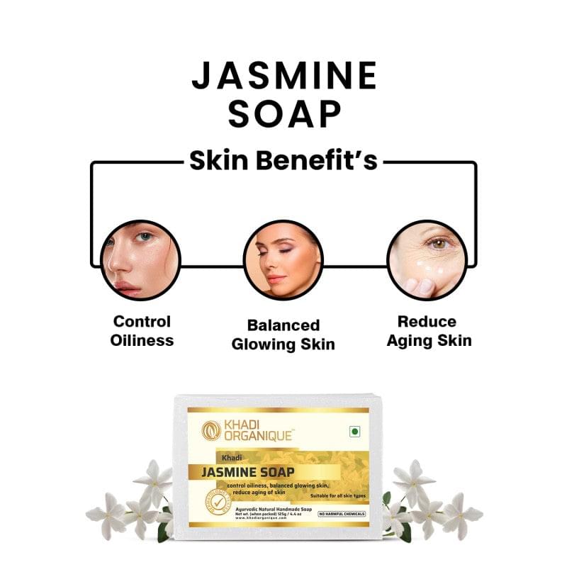 Khadi Organique Jasmine Soap Combo Kit | Natural Jasmine soap