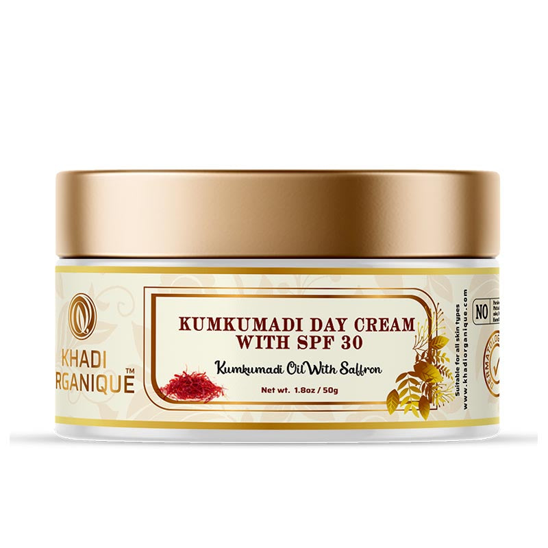 Kumkumadi Day Cream With SPF 30 For Natural Skin Brightening